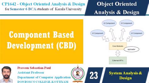 component based development in ooad