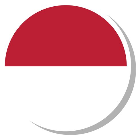 Forma De C Rculo De Bandeira Da Indon Sia Cone Da Bandeira Png