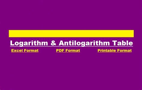 common logarithm and antilogarithm table with mean difference pktelcos