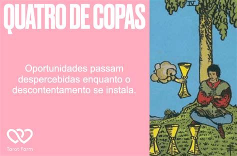 Quatro de Copas significado no tarot Amor Dinheiro Saúde e mais