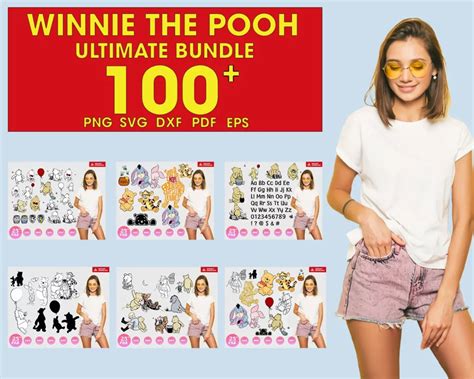 100 Files Bundle Winnie The Pooh Svg Free Svg Files For Cricut