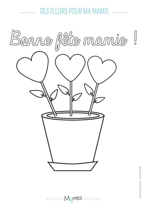 11 Incroyable Coloriage Bonne Fete Mamie Photograph COLORIAGE