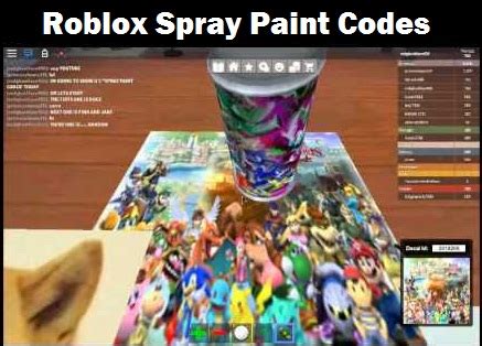 Roblox Decals IDs And Spray Paint Codes Latest