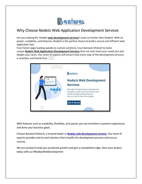 ppt why choose nodejs web application development services powerpoint presentation id 12137500