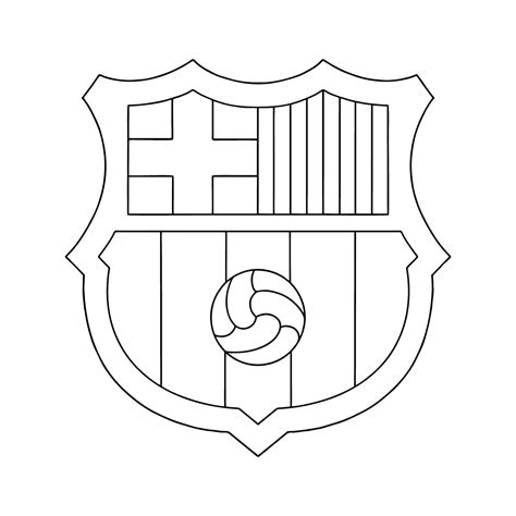 Kolorowanka Barcelona Piłka nożna UEFA Online lub Drukuj