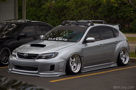 Bagged Subaru Wrx Hatchback On Work Meister Wheels Benlevy