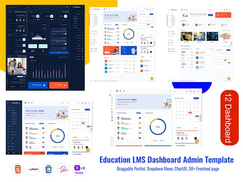 LMS Responsive Bootstrap 5 Admin Template Dashboard By Dipesh Patel