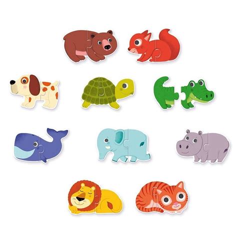 Djeco İkili Puzzle Animals Isabel Abbey