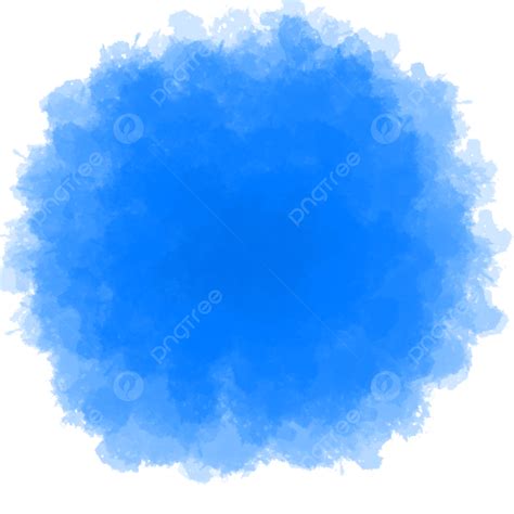 Tinta Pintada Acuarela Azul Pincel Nube Trazo Efecto PNG Cepillo De