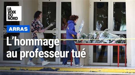 Arras les familles rendent au hommage au professeur tué dans une