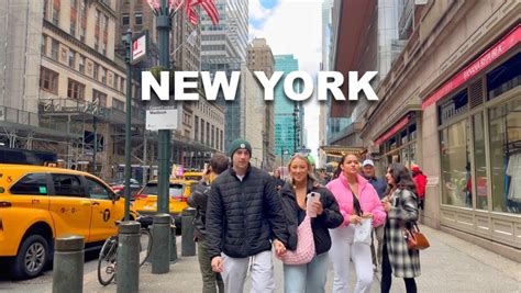 New York City Walking Tour Spring 2024 Midtown Manhattan 4K NYC Walk