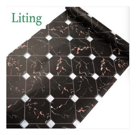 Papel Tapiz Autoadherible M X Cm Tp Mosaico Negro Env O Gratis