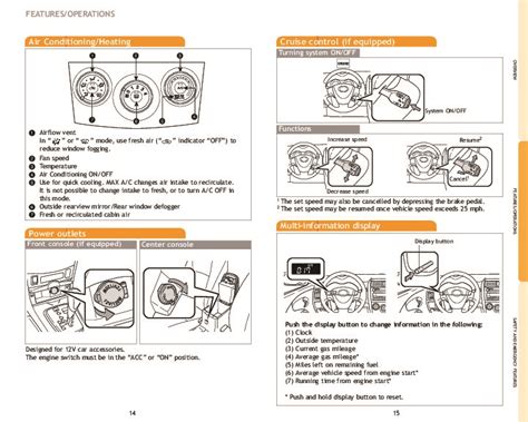 Toyota Corolla Quick Reference Owners Guide