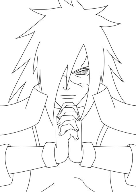 Jinchuriki Madara Para Colorear Imprimir E Dibujar Dibujos Colorearcom