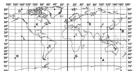 Atividades De Coordenadas Geograficas