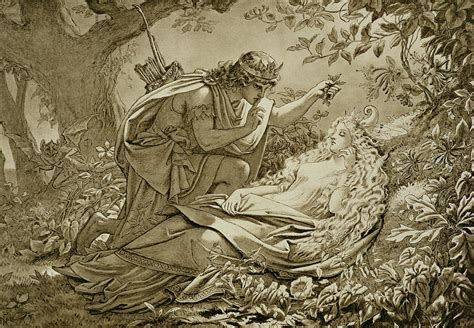 Oberon And Titania Drawing By English School Pixels
