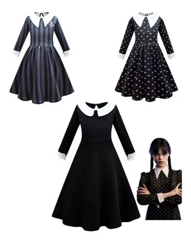 Disfraz Merlina Vestido Wednesday Para Ni A Meses Sin Inter S