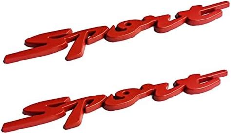 Pack Metal Car Sport Sticker Huapx D Premium Car Side Fender Rear