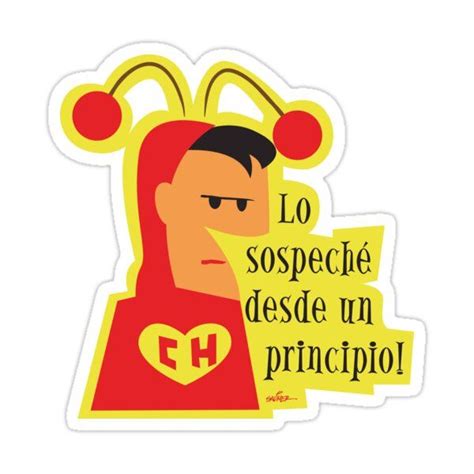 El Chapulín Colorado Sticker by SAUHER Chapulín colorado El