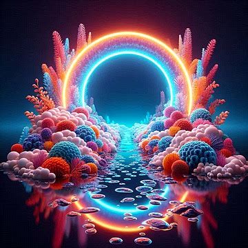 3d Renderização De Fundo Mínimo Futurista Abstrato Estrutura De