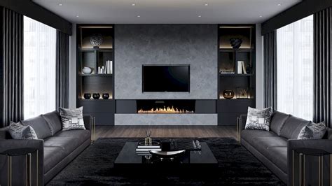 70 Light Grey Living Room Colous Scheme Decor Ideas Black Living