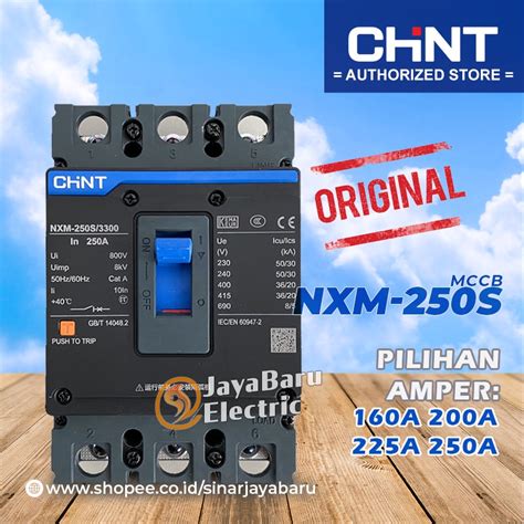 Jual MCCB Breaker Chint NXM 250S NXM250S 3P 160A 200A 225A 250A
