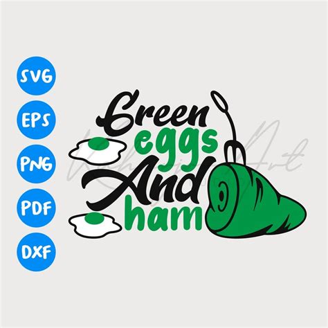 Green Eggs And Ham Svg Dr Seuss Svg Green Eggs And Ham Cut Etsy Canada