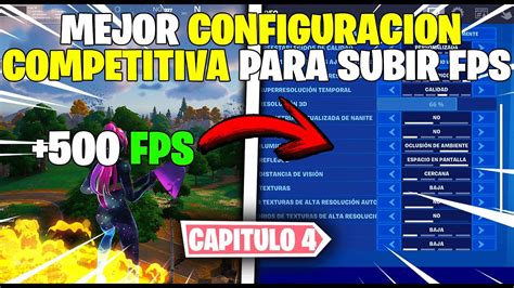 LOS MEJORES AJUSTES COMPETITIVOS PARA SUBIR LOS FPS Y EL RENDIMIENTO DE