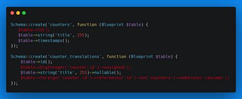 how to add a foreign key references in laravel 7 migration blog