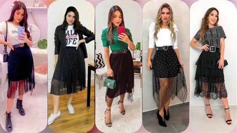 Total 63 Imagen Outfit Con Falda Negra Plisada Abzlocal Mx