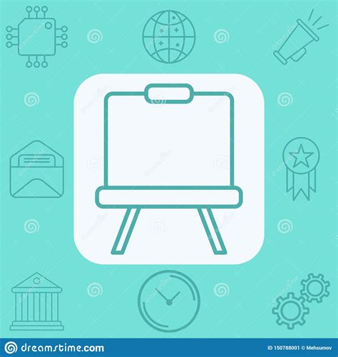 S Mbolo De La Muestra Del Icono Del Vector De La Presentaci N Stock De
