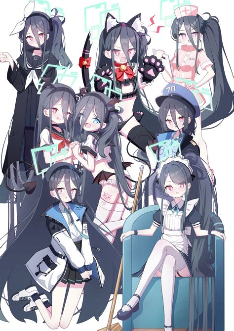 Aris Plana Aris Serina And Kei Blue Archive Drawn By Woiwo