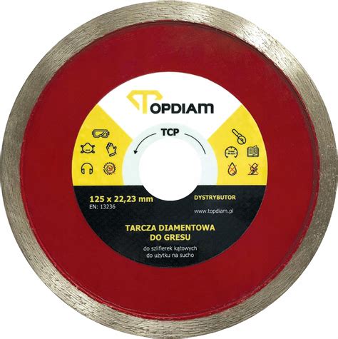 Tarcza Diamentowa Topdiam Tcp Tarcza Diamentowa Do Gresu 125mm Tdtcp125