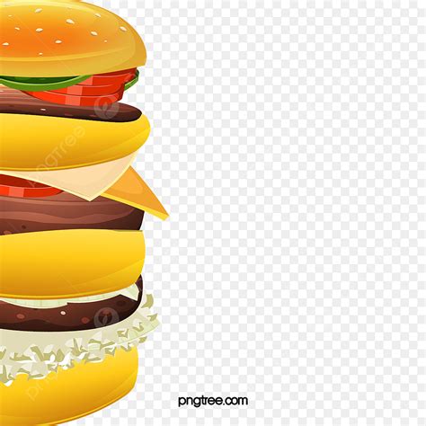 Tasties Clipart Transparent Background Tasty Burgers American Snack