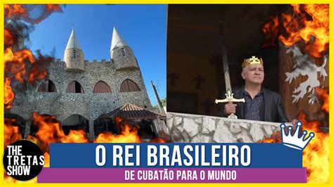 Rei de Cubatão homem constrói castelo usa coroa e vive em meio a