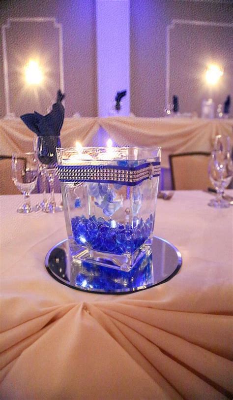 Centros De Mesa Azul Rey Para Bodas Y 15 Años