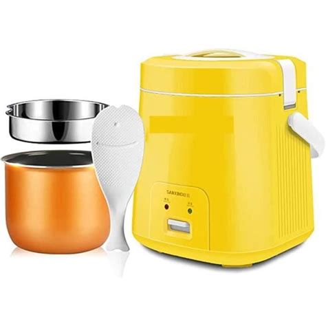 1 8L Mini Cuiseur À Riz Vapeur Chauffe Aliments Portables Avec