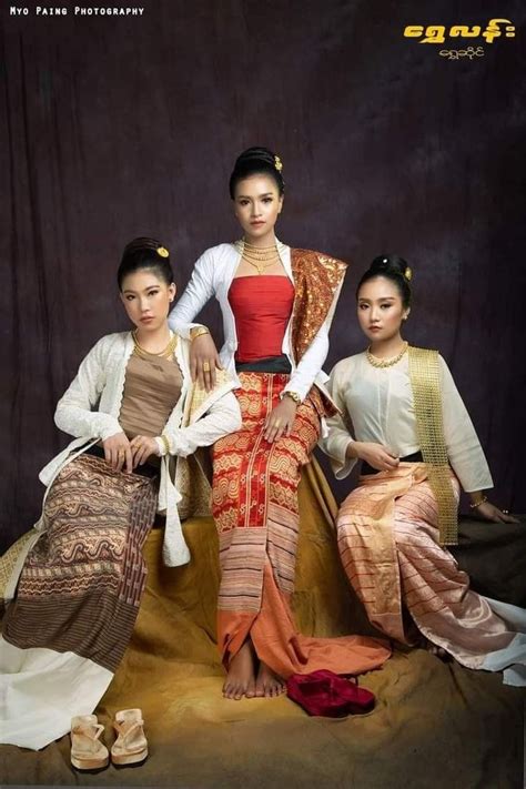 Myanmar Burmese Traditional Costume Myanmar Traditional Dress