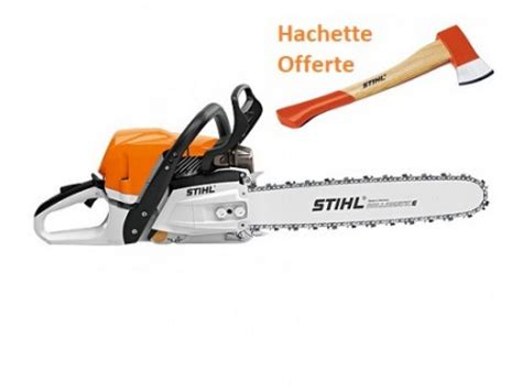 TRONÇONNEUSE STIHL MS 400 C M AVEC 2 CHAINES DORIGINE HACHETTE DE