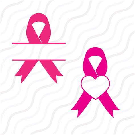 Svg Cut File For Cricut Silhouette Svg Breast Cancer Ribbon Svg Breast
