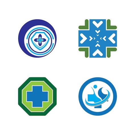 Vector de plantilla de logotipo médico de salud Vector Premium