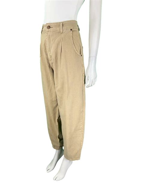 Calça L Dnim Jeans Bege Original IIO118 Etiqueta Única