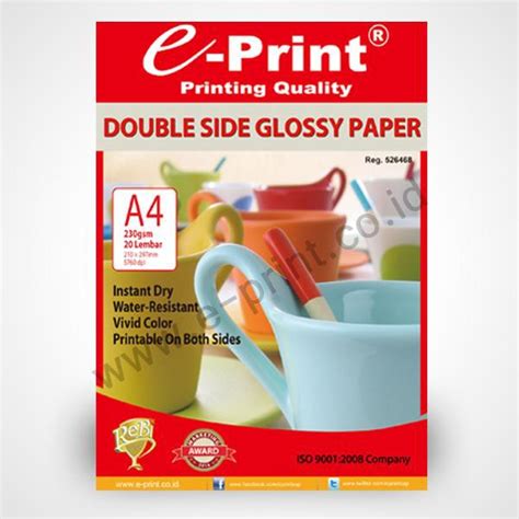 Jual Kertas Foto Sisi Double Side Glossy Paper A Gram Shopee