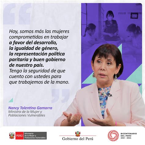 Ministerio De La Mujer Y Poblaciones Vulnerables On Twitter La