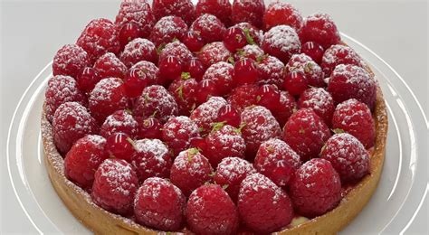 Recette d été tarte aux framboises