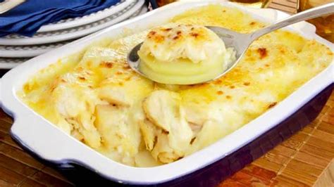 Bacalhau Gratinado Provolone e Muçarela Receita de Bacalhau