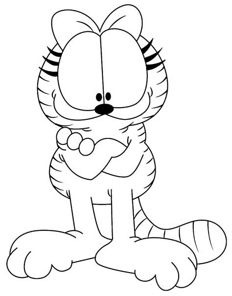 Desenhos Do Garfield Para Colorir Bora Colorir