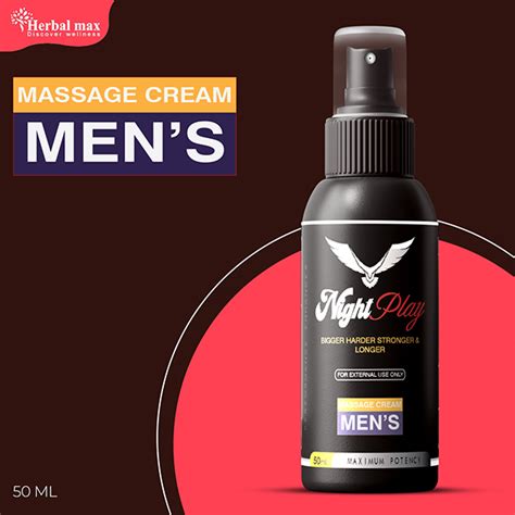 Buy Herbal Max Night Play Massage Cream For Men Ml Online At Best