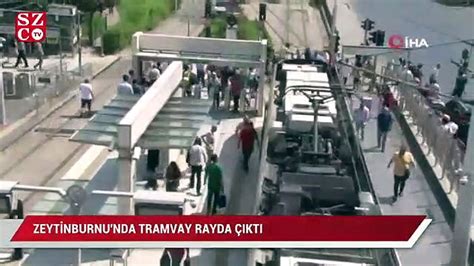 Zeytinburnu nda tramvay raydan çıktı Dailymotion Video