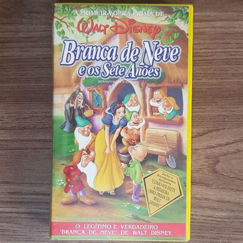Fita VHS Branca de Neve e Os Sete Anões Shopee Brasil